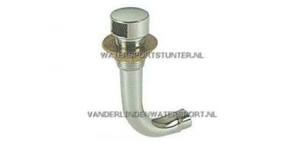 Tankontluchter Verchroomd Haaks Links 16 mm